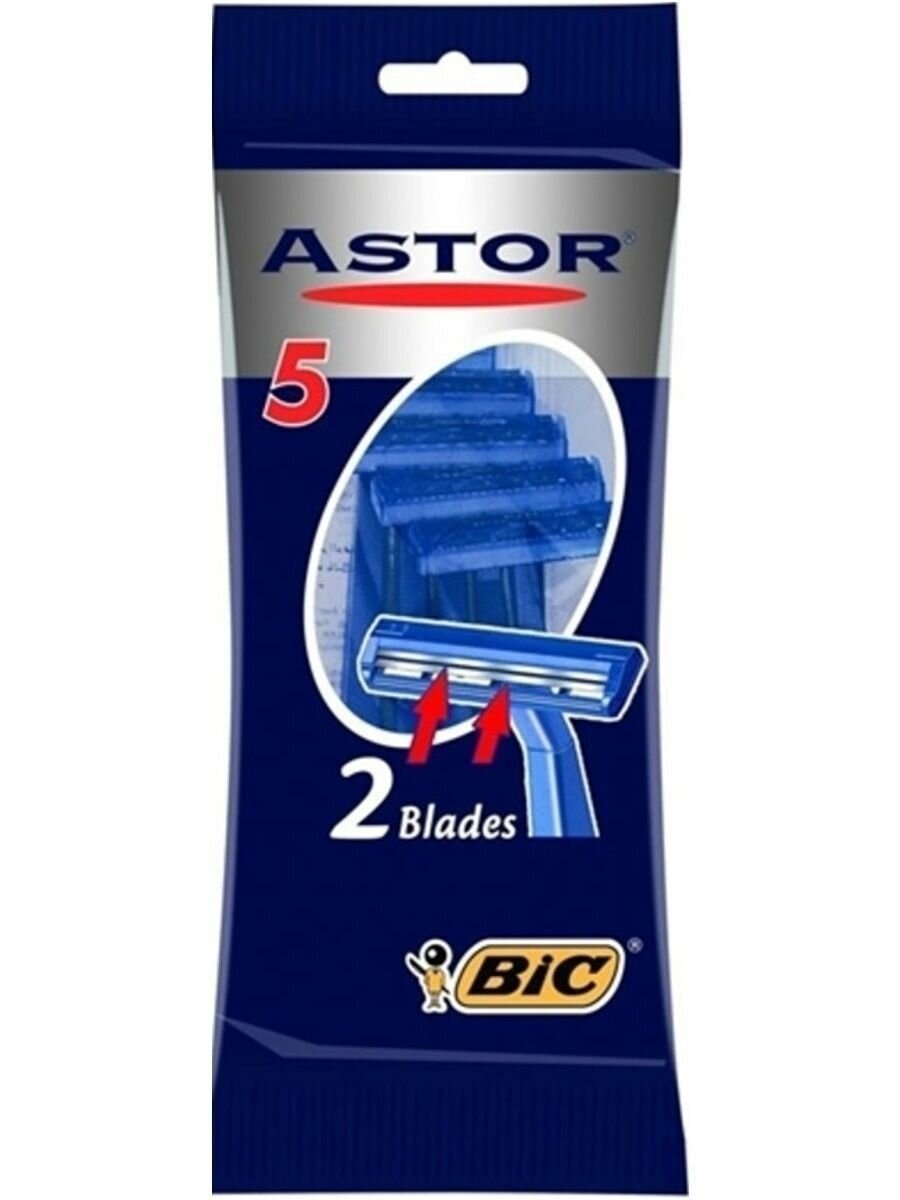 Bic Одноразовые станки для нормальной кожи BIC Astor 5 шт