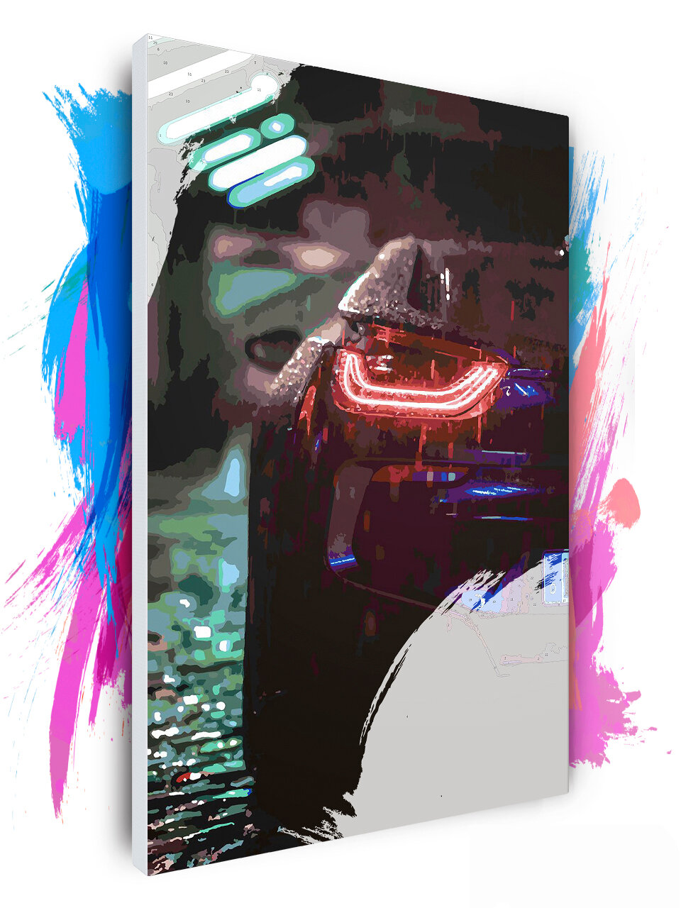 Картина по номерам на холсте BMW i8, 40 х 60 см