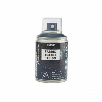 Краска для ткани в аэрозоли 7A Spray, 100 мл, синяя полночь
