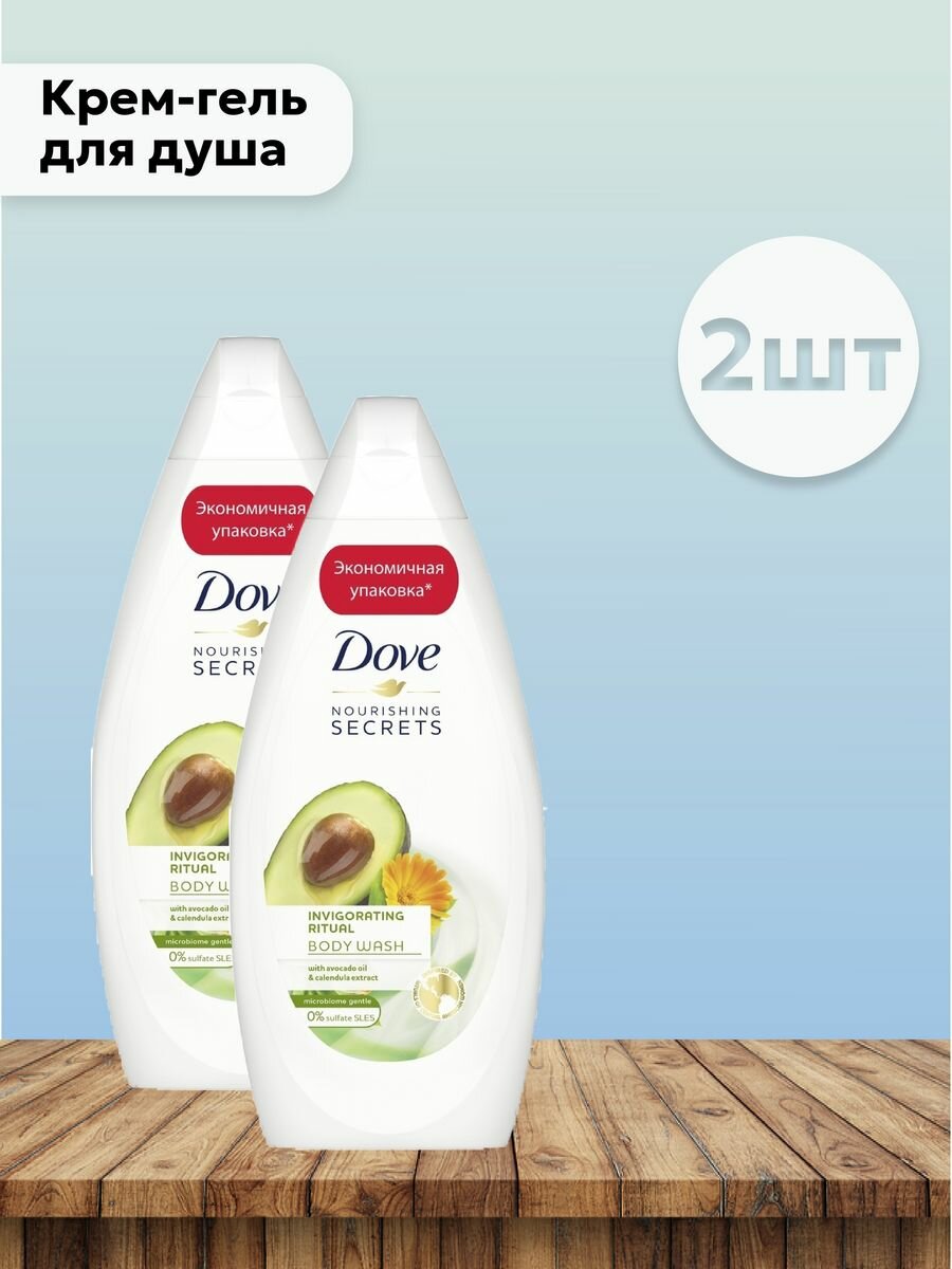 Dove Набор 2 шт Dove - Крем-гель для душа Ритуал красоты, 250 мл