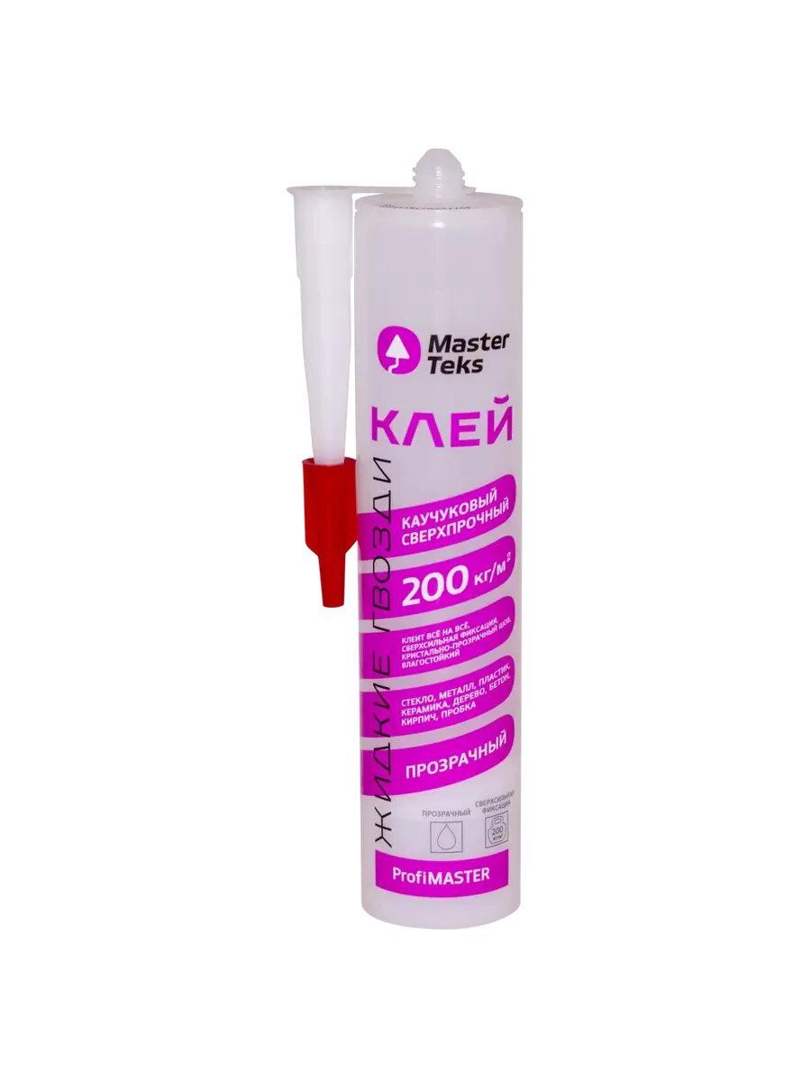 Клей каучуковый Сверхпрочный монтажный прозрачный 300 г