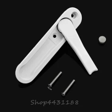 Скрытая оконная ручка белая/черная из цинкового сплава white