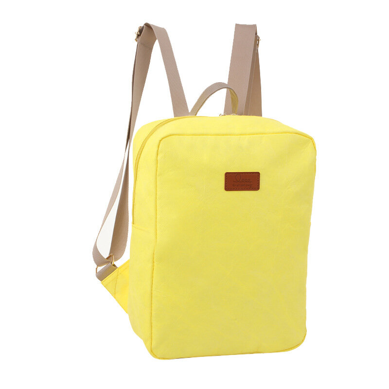 Рюкзак SMALL ANT BAG "Net Celebrity Ins Dupont", крафт-бумага, желтый, 30 л