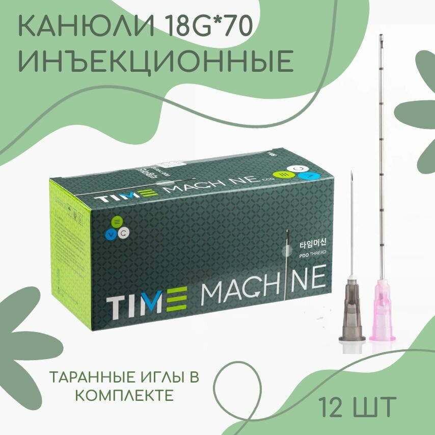 Канюли косметологические 18*70 12 шт