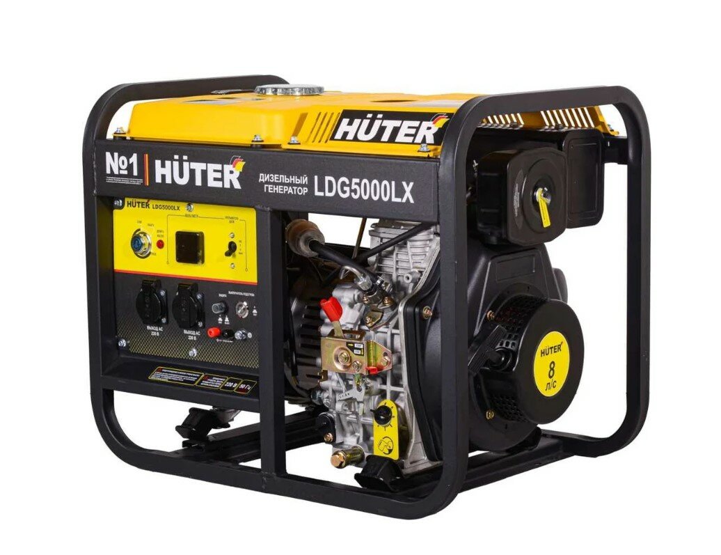 Электрогенератор дизельный Huter LDG 5000LX