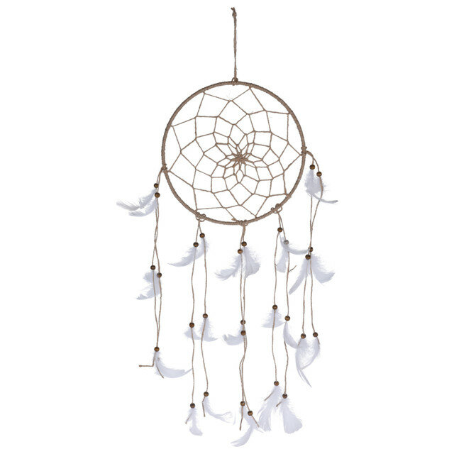Изделие декоративное Ловец снов 230х5х700мм белый джут
