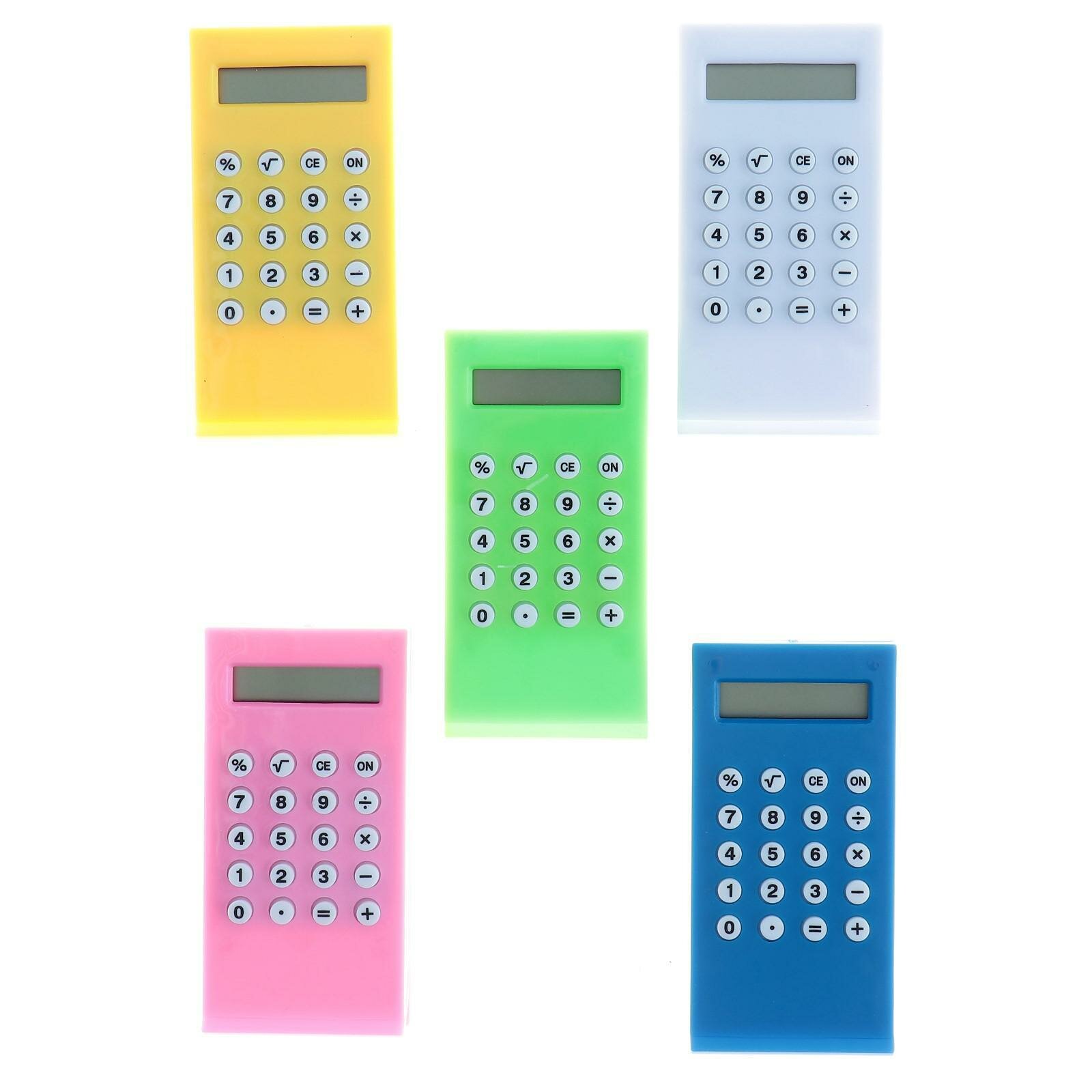 Калькулятор-зажим, 8-разрядный, микс