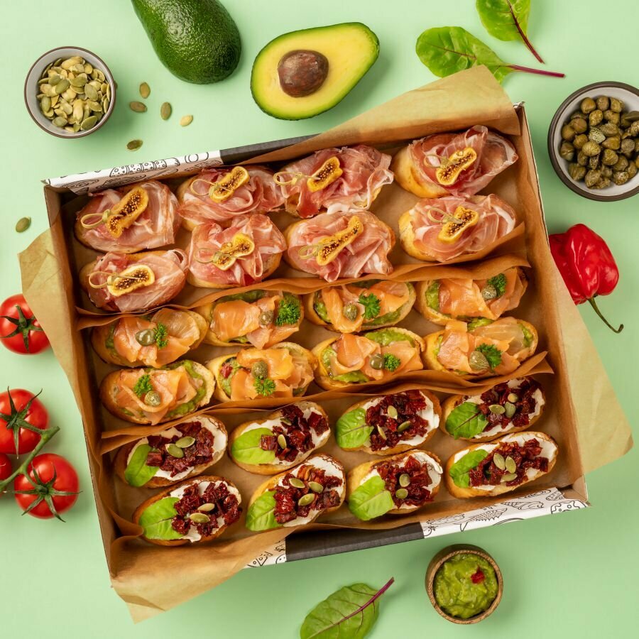 Бокс брускетт премиум #7