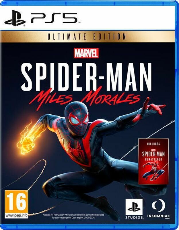 Игра MARVEL Человек-Паук: Майлз Моралес. Ultimate Edition (русская версия) для PS5
