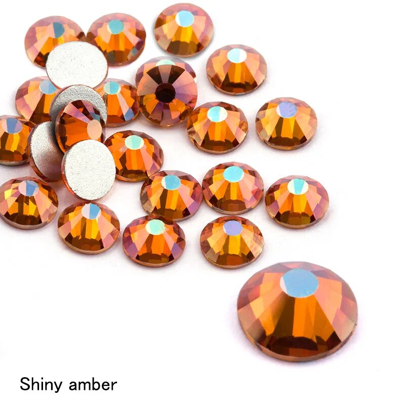 SS16 SS20 SS30 Glitter Rhinestone Crystal AB Non Hot Fix Flat back Rhinestone Apparel for Nail Art Fabric Garment