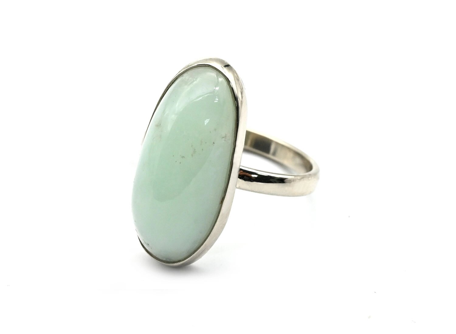 Кольцо, хризопраз