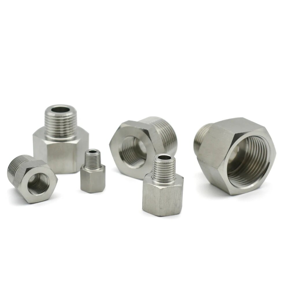 Редукционный переходник из нержавеющей стали 304, 1/4"to1/2" BSP
