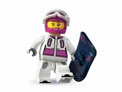 Конструктор LEGO Minifigures 8803 Series 3 Сноубордист / Snowboarder (col03-5)