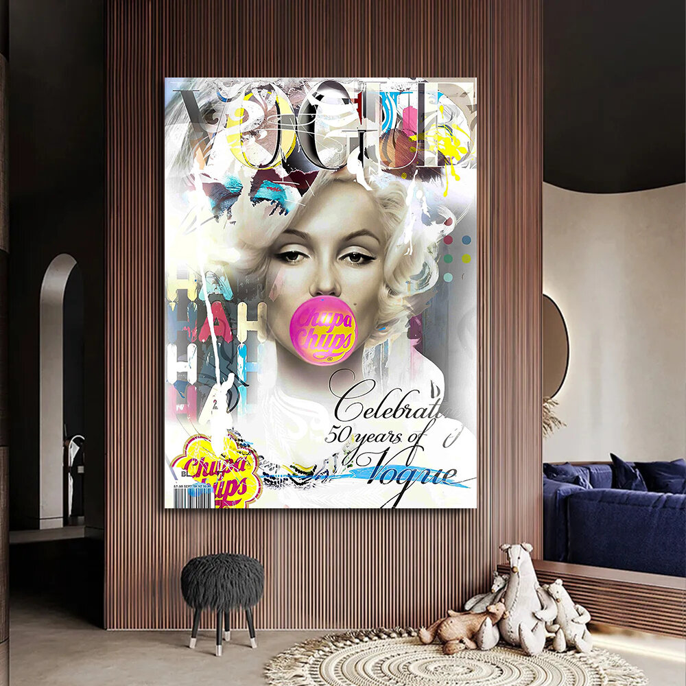 Мерлин монро / картина девушка на стену, картина мотивация / в офис, 30х40 см.