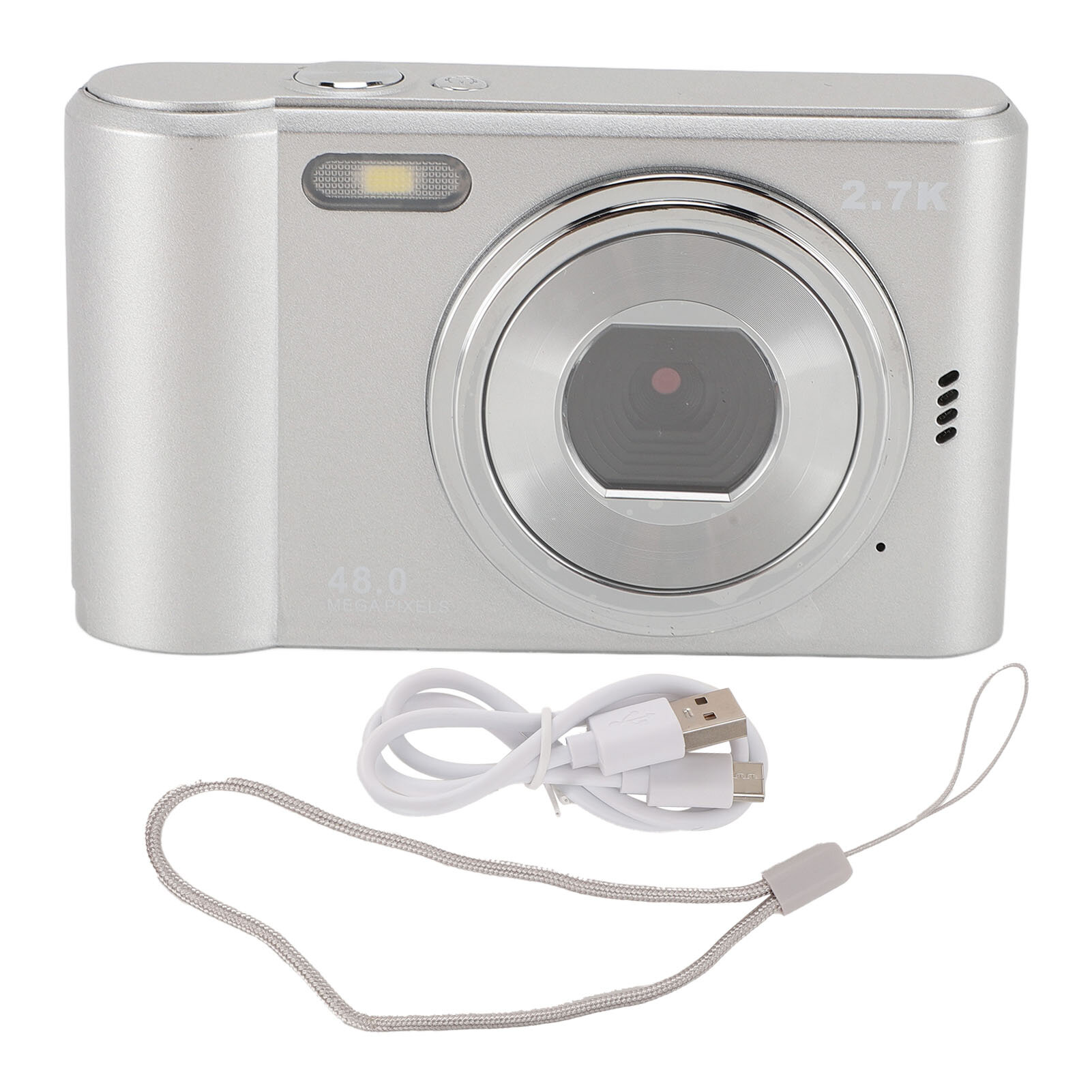 Цифровая камера для подростков Kids 2,7K 48MP HD 2,4 -дюймовый цвет цветовой экран 8X цифровой Zoom Commance для фотосъемки видео