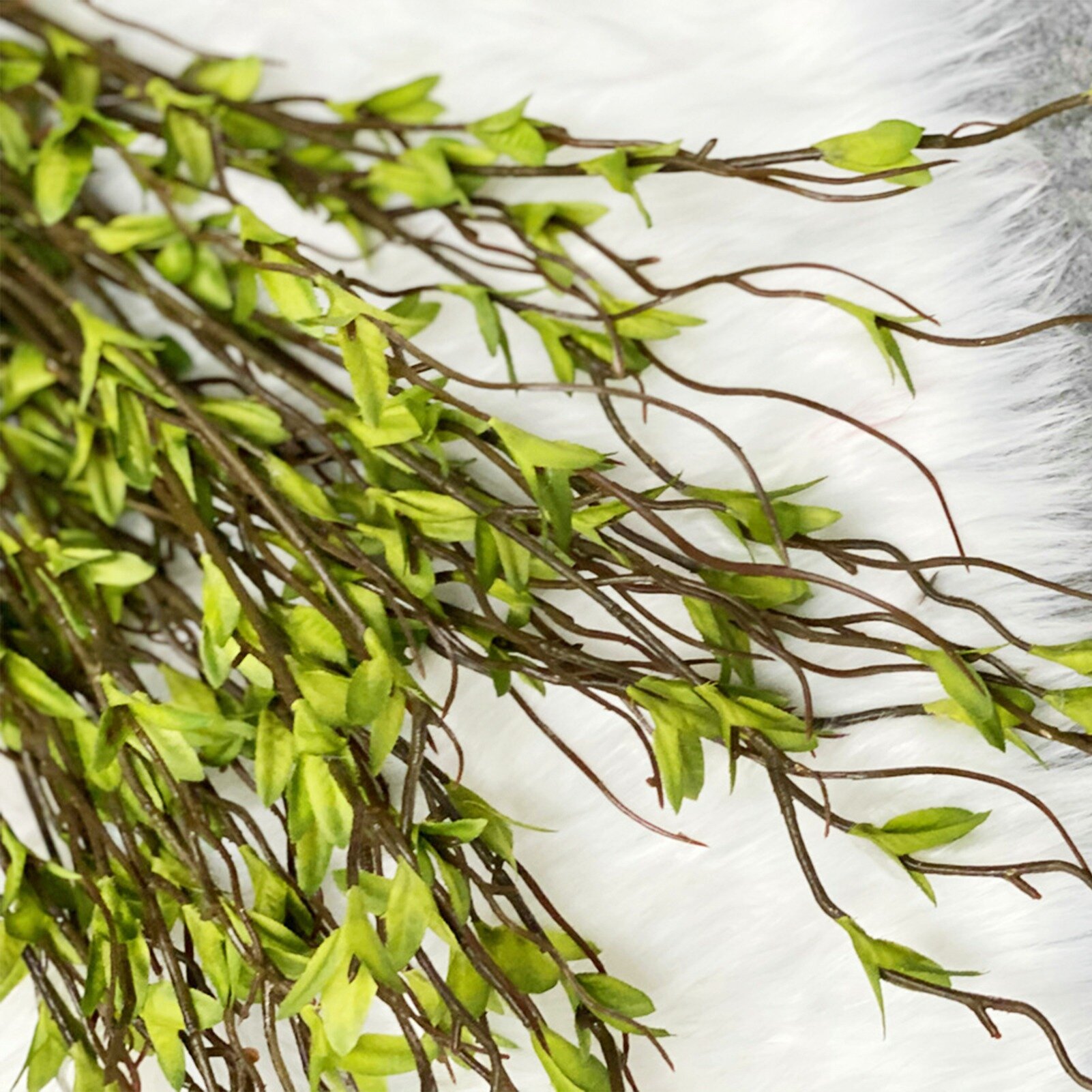 Искусственная снежная ветка, высокая имитация стеблей растений, для украшения свадебного зала