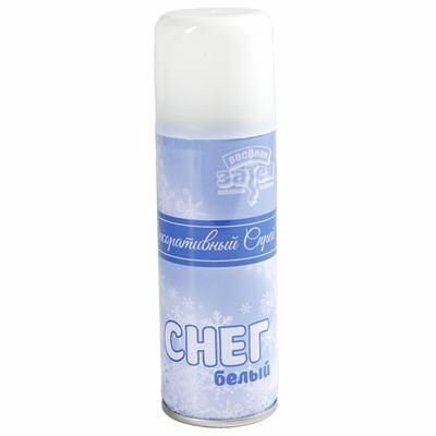 Декоративный снег весёлая затея Спрей, белый, 175 мл