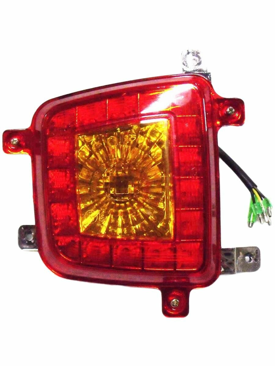 Блок-фара задняя с указателем поворота E-mark левая, квадроцикл Stels UTV 800 HiSun, 35210-178-0100 (item:200)