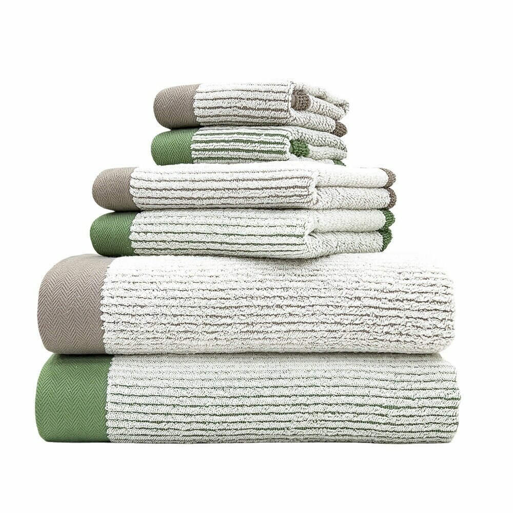 Набор полотенец GOOZONE, 100% хлопок, впитывающие, синие, 6 штук