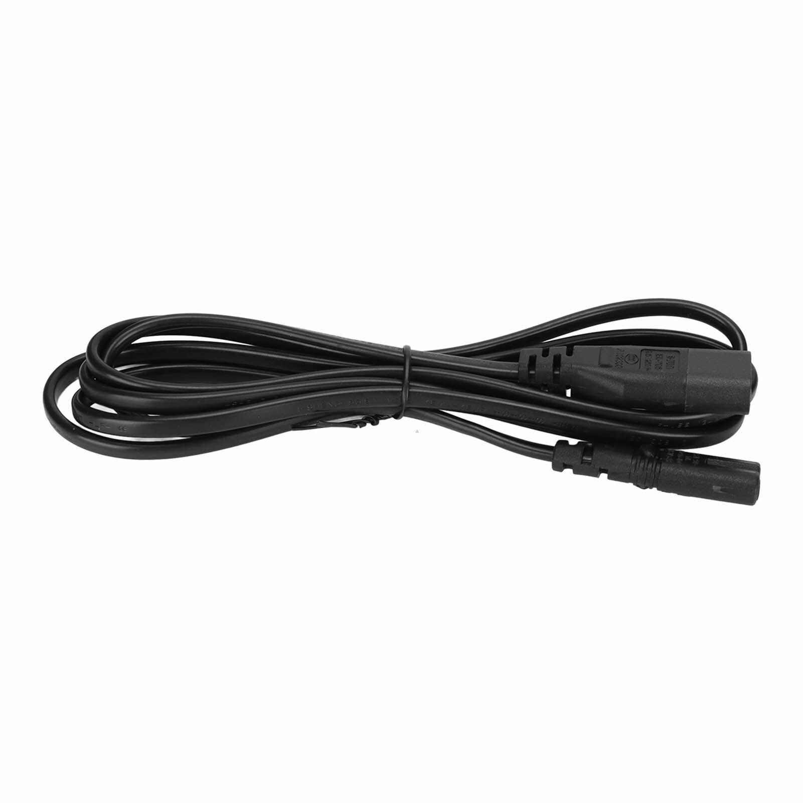 Удлинитель IEC320 C8 (м) - C7 (ж), 1.8м, термостойкий