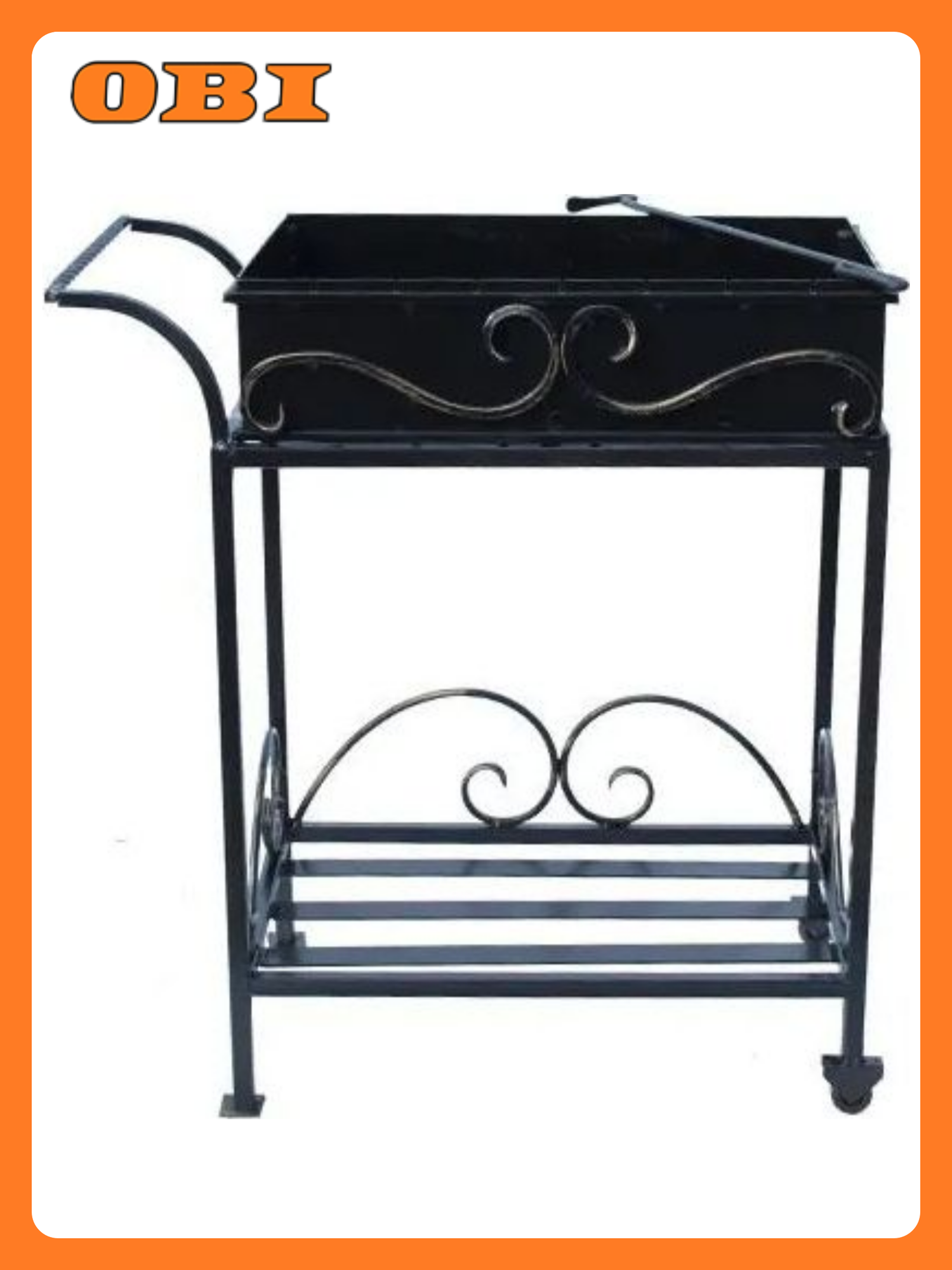 Мангал переносной Дачный, сталь СТ3, толщина стенок топки 2 мм