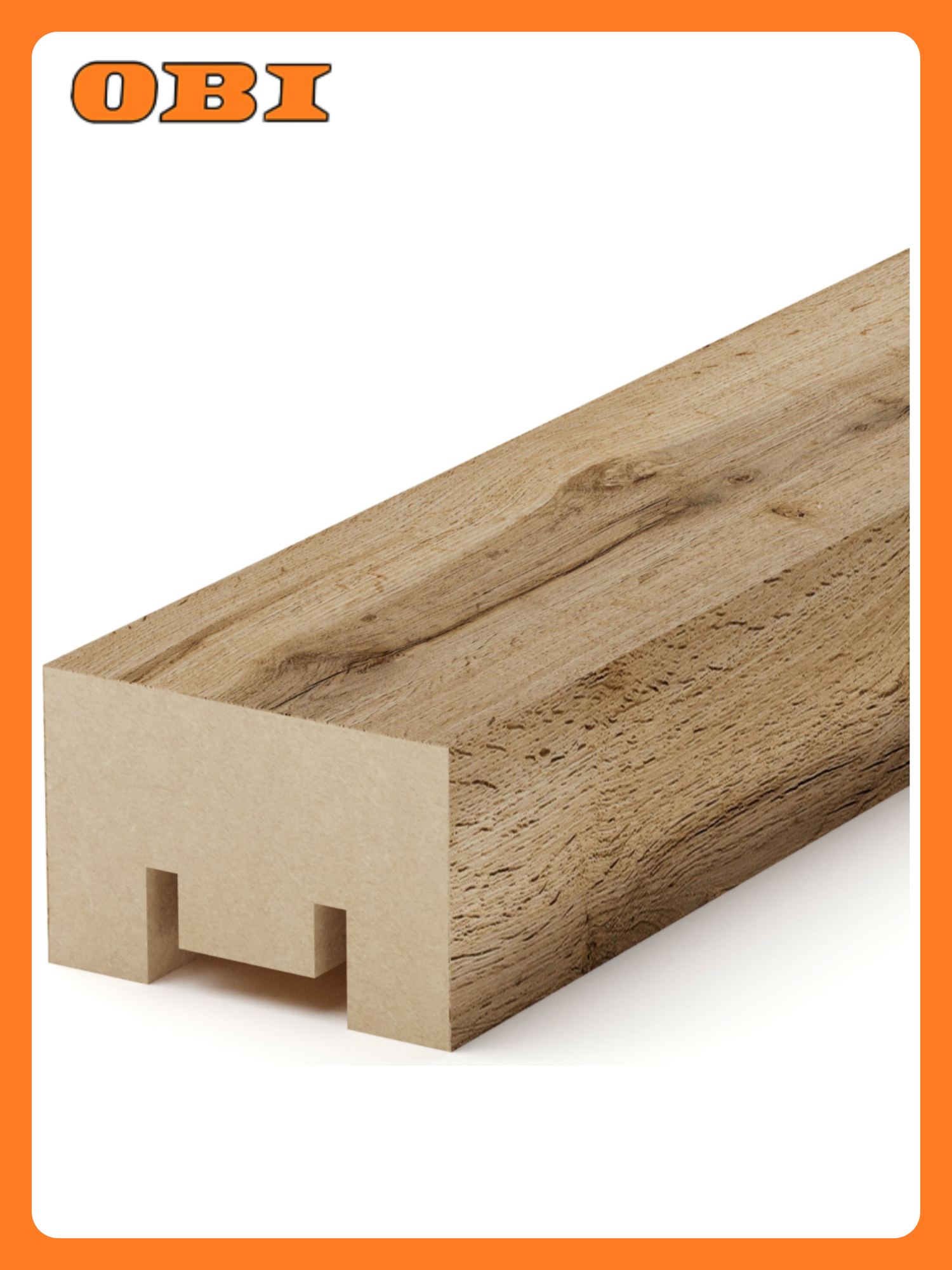 Рейка интерьерная STELLA "Милана Light", МДФ, цвет пекан, 270 см, 1 шт.