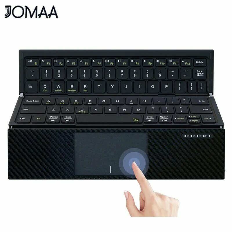 JOMAA Клавиатура беспроводная KEY216RU, (Cream Yellow Magnetic), Русская раскладка, черный