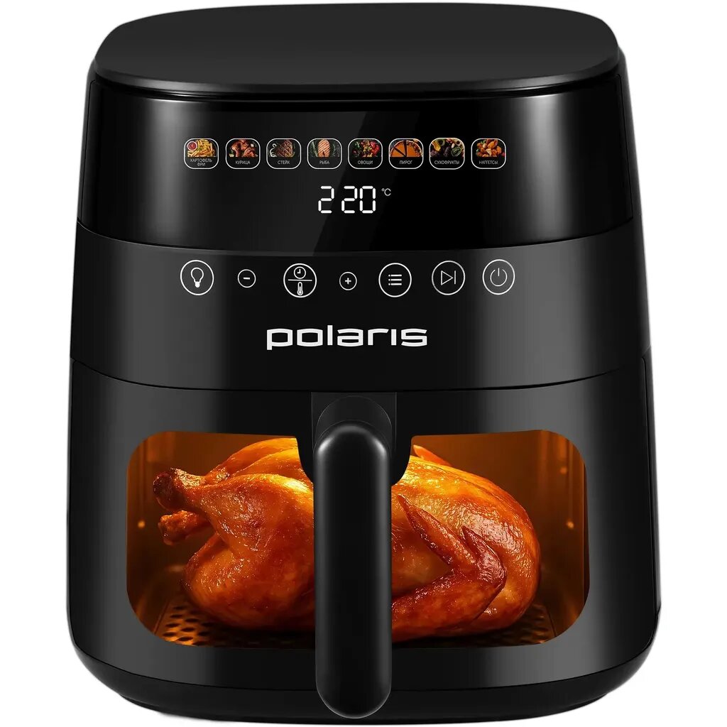 Аэрогриль Polaris PAF 6003W, черный [026984]
