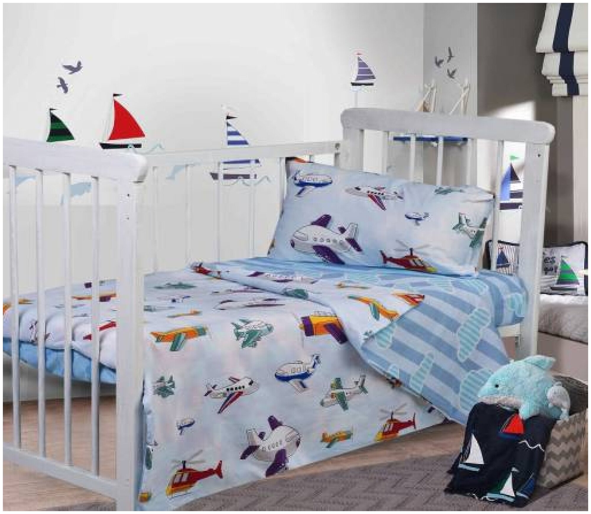 "Аделис" комплект постельного белья "От винта" с простыней 80х160см на резинке