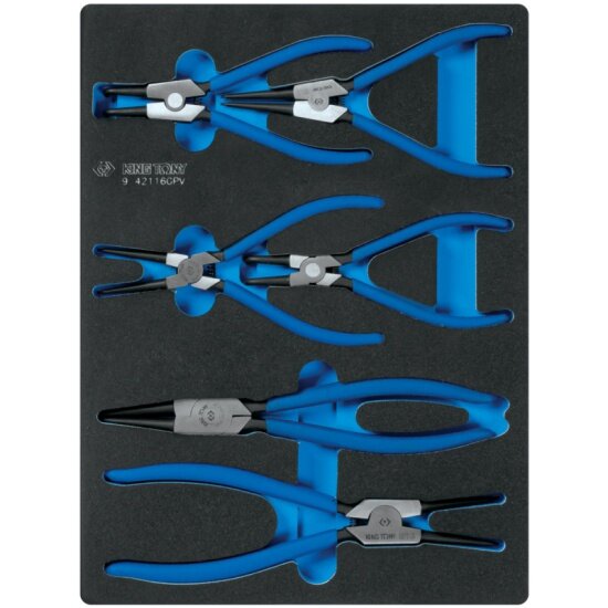 Набор съемников стопорных колец King Tony 9-42116GPV, 6 предметов