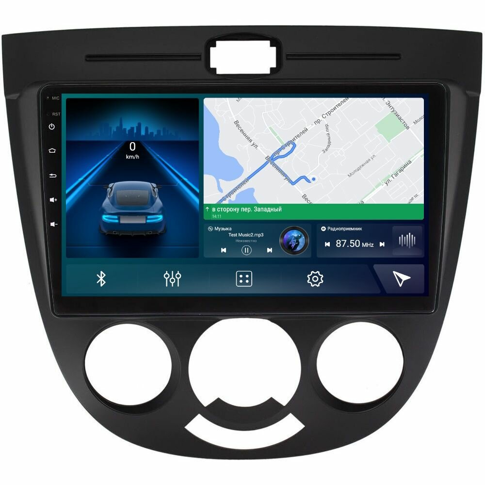 Магнитола CRS-300 Шевроле Лачетти Хэтчбэк с кондиционером Chevrolet Lacetti 2004-2013 - Android 13 - Процессор 8 ядер - Память 4+64Gb - Carplay - DSP 36 полос - 4G(Sim)