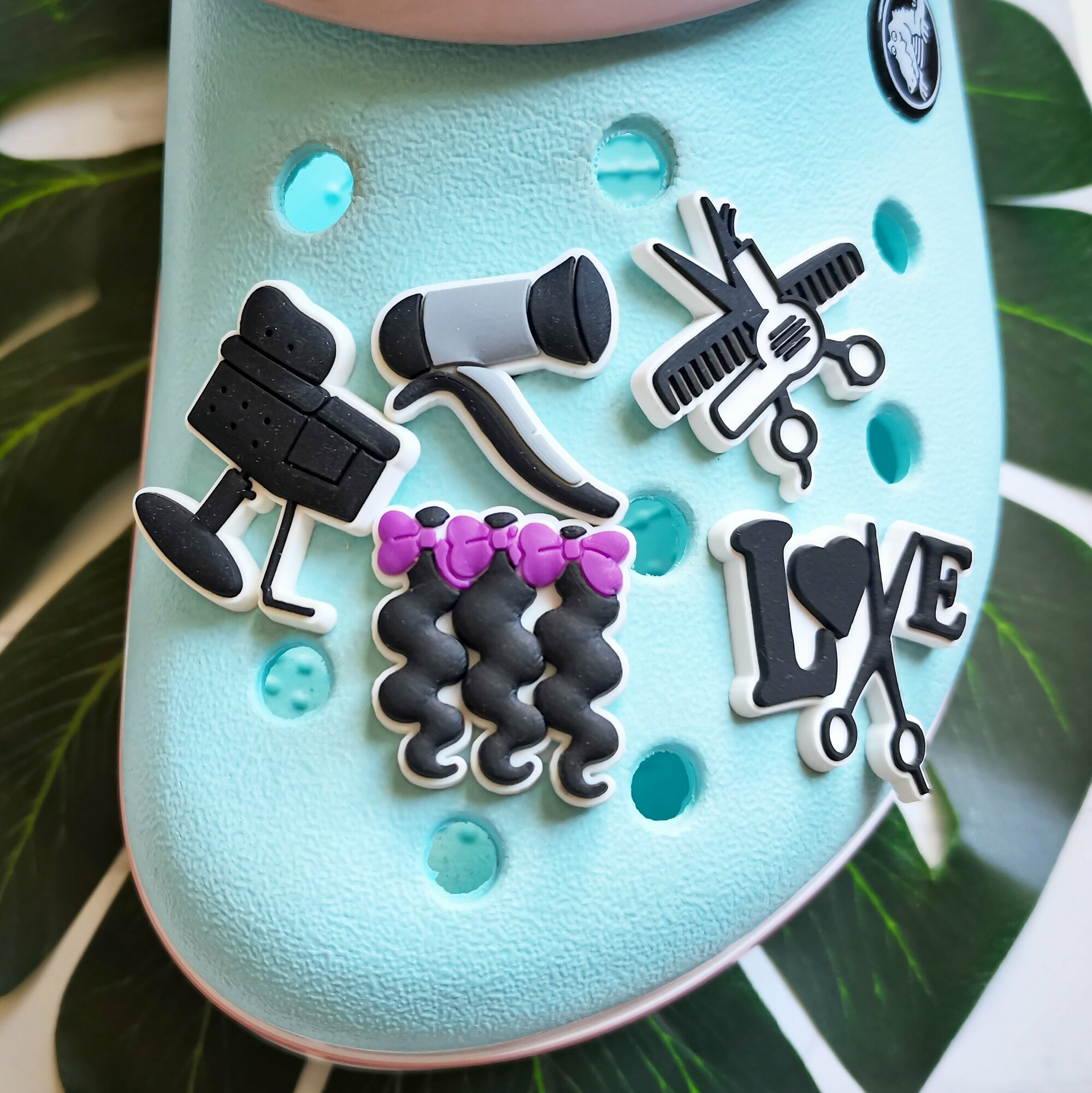 Джибитсы для Crocs парикмахер фен женские