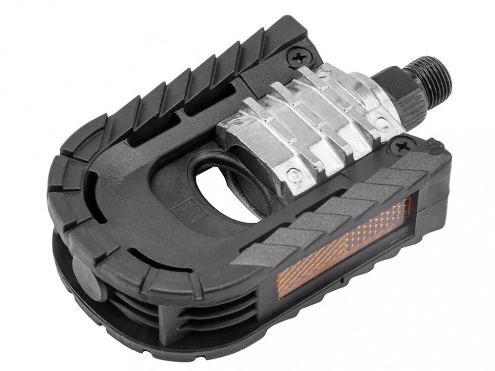 Педали велосипеда VP 99 алюминий/пластик, черные, складные