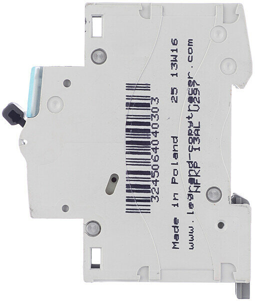 Автоматический выключатель модульный Legrand TX3 1P 25А тип C 6 кА 230-400 В (404030)