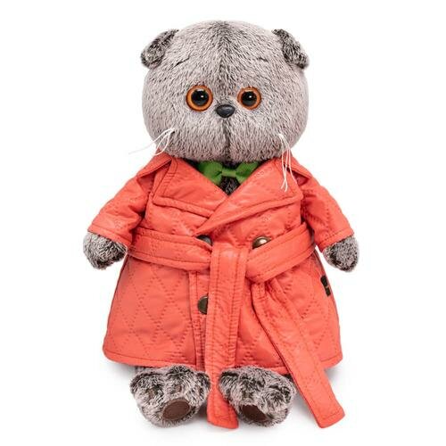 Budi Basa Мягкая Игрушка Кот Басик в стеганом пальто (22см, в подарочной коробке) Ks22-243, (ООО "М