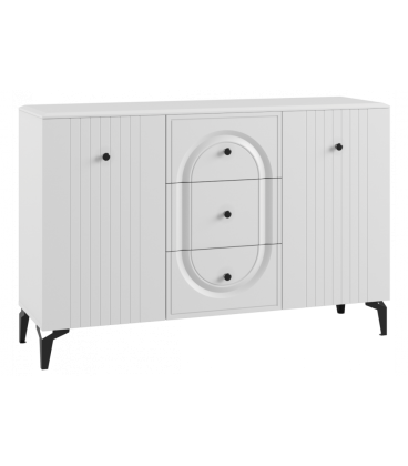 Комод Венеция белый шагрень / белый 497650