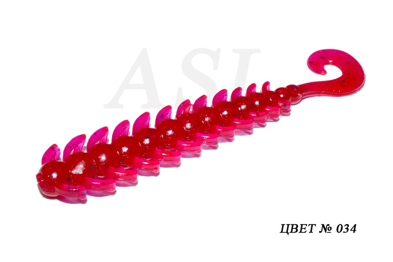 Силиконовая приманка ASL "Бакси" цвет №034, L- 10см (4"), 5шт/уп
