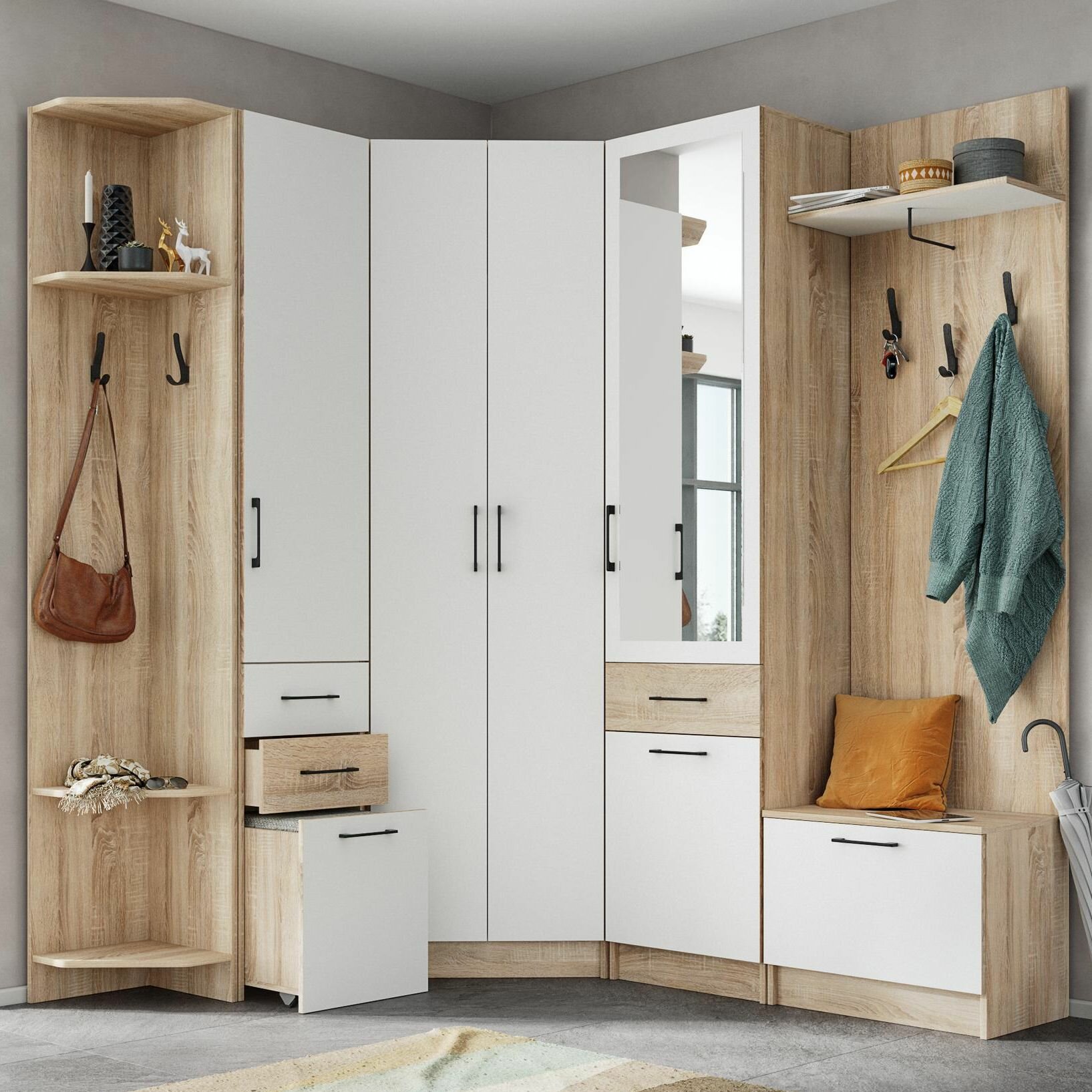 Прихожая комплект мебели для гардеробной, напольная - ТК0365 Спасибо-Мебель