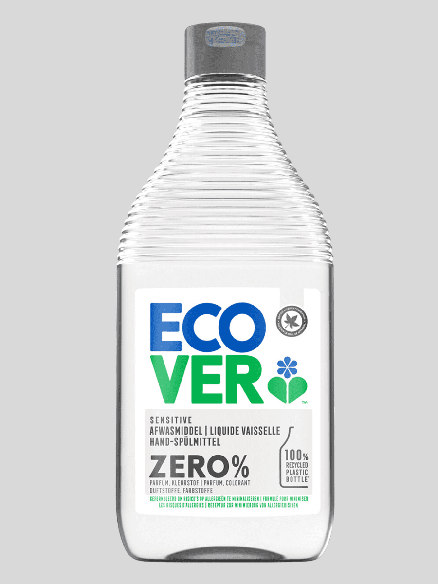 Средство для мытья посуды Ecover Zero без отдушек и красителей, гипоаллергенный экоконцентрат 450мл (Бельгия)