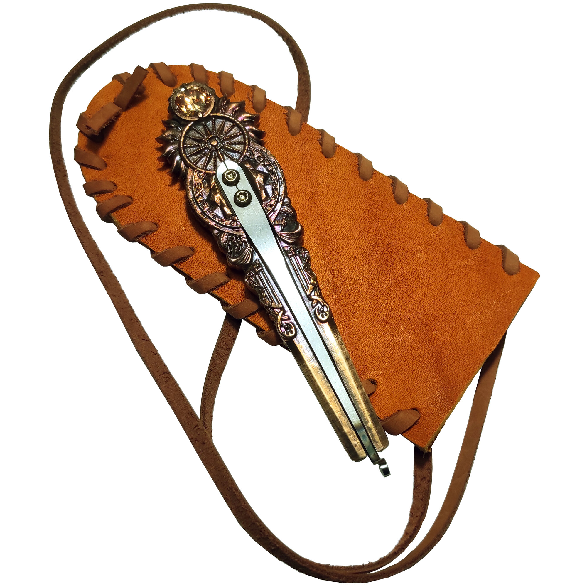 Варган Глазырина "Солнце" с кожаным чехлом - профессиональный музыкальный инструмент, великолепный подарок, литьё