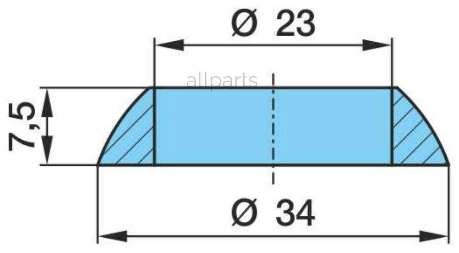 BPW 0331010280 конус !23x34x7.5 \BPW