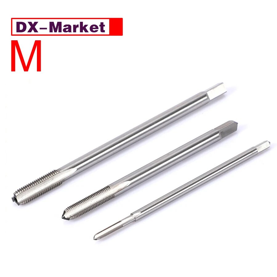 Метчик DX-Market M9 M18 M9-1.5x130mm, 3 pieces