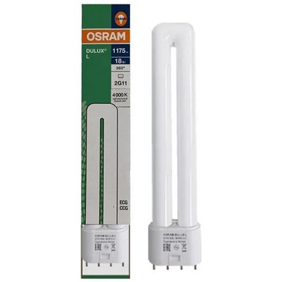 Лампа люминесцентная Ledvance-osram DULUX L 18W/21-840 2G11 L217 (холодный белый) - лампа OSRAM