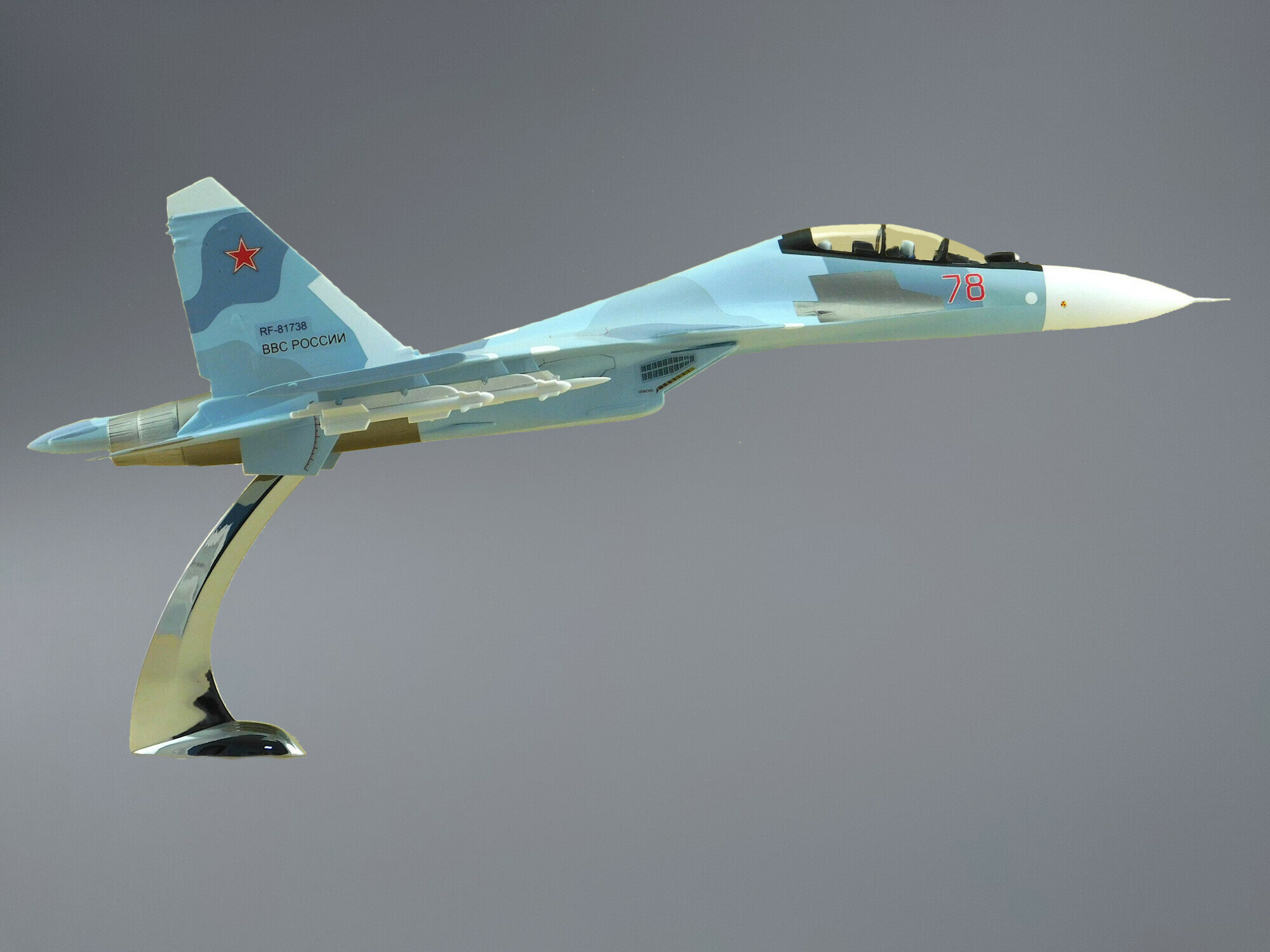 Самолет СУ-30СМ (ВВС России) [Готовая модель] (1:48) [RF-81738, 78]