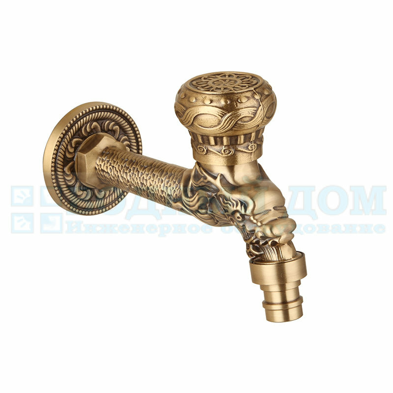 Кран с носиком ретро бронза (латунь) ViEiR VR322