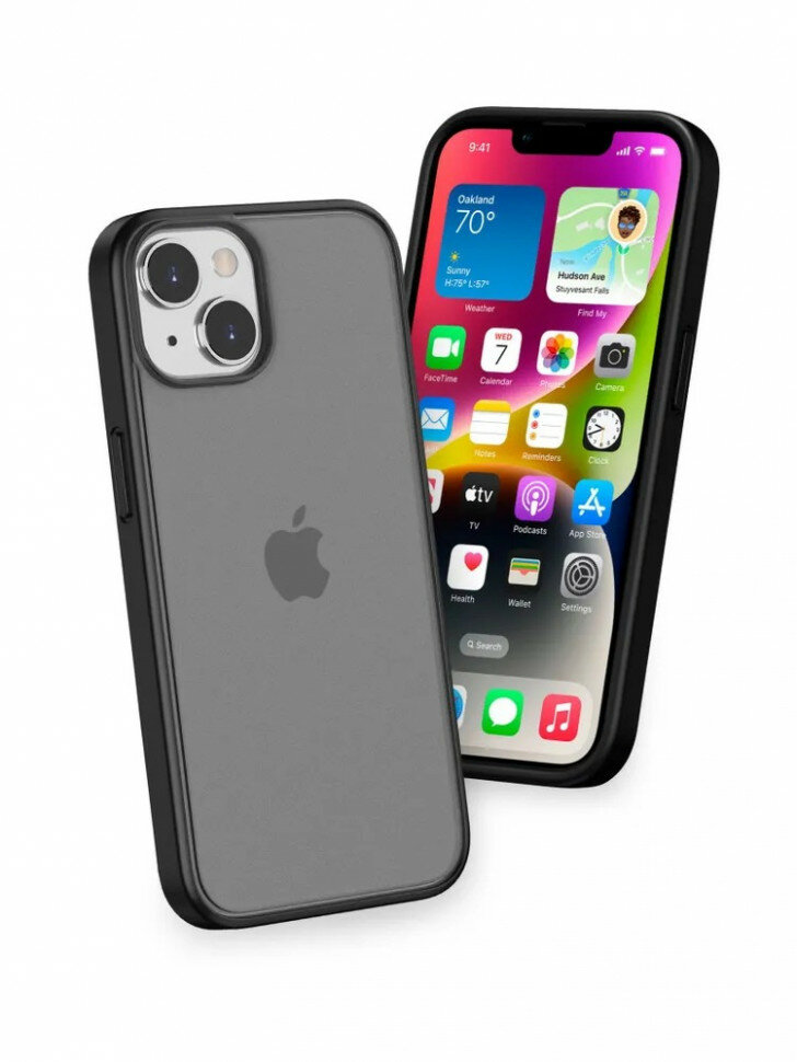 Чехол Gurdini Shockproof для iPhone 15 черный