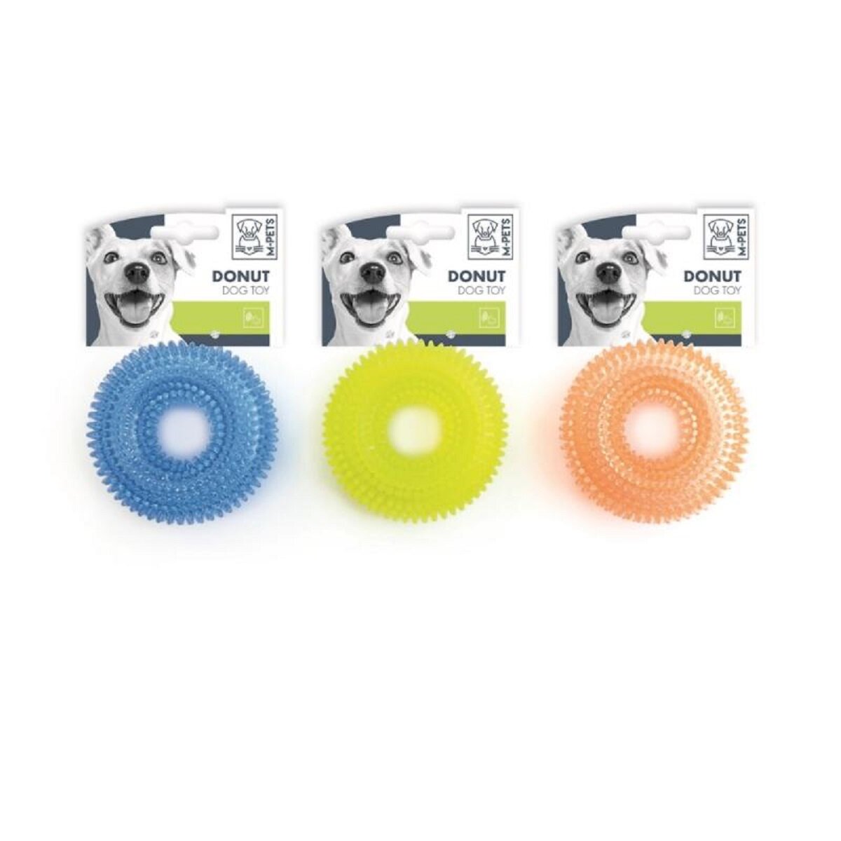 M-PETS Игрушка для щенков кольцо DONUT 9см 10609499