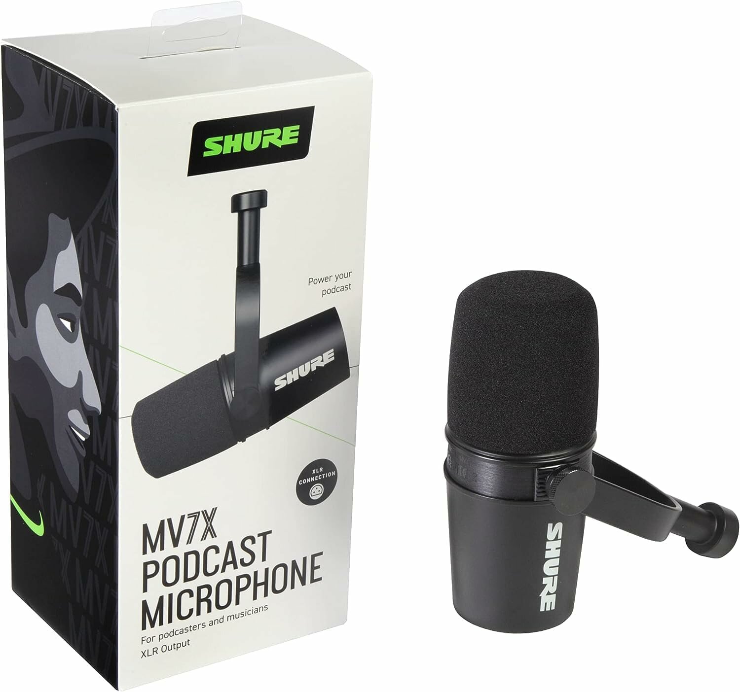 MOTIV MV7X black динамический студийный микрофон, черный