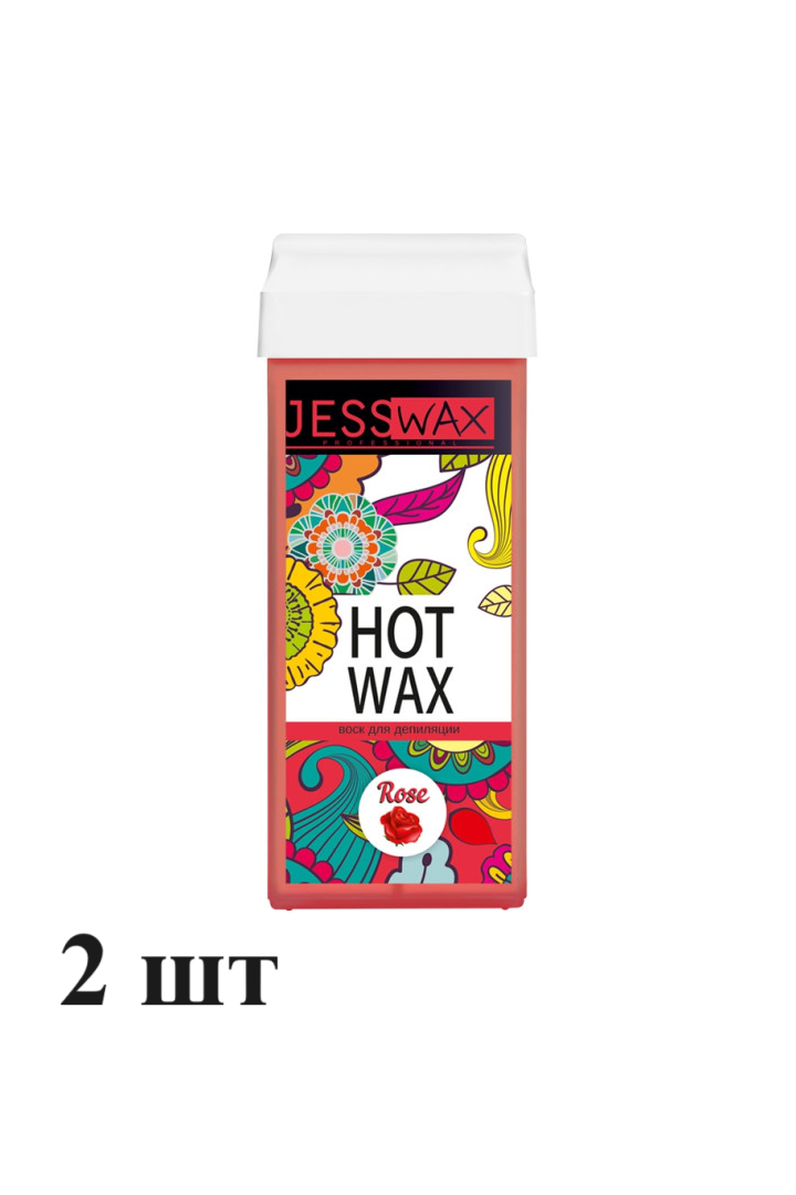 Набор JessNail, Воск в картридже JessWax Rose, 2 х 100 мл