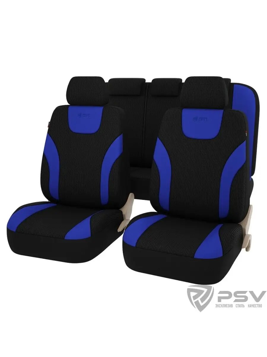 Чехлы на сиденья GTL Step Черно-синий PSV